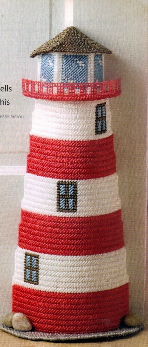 Plastic Canvas Digital PDF Pattern Nautical Doorstop | Etsy