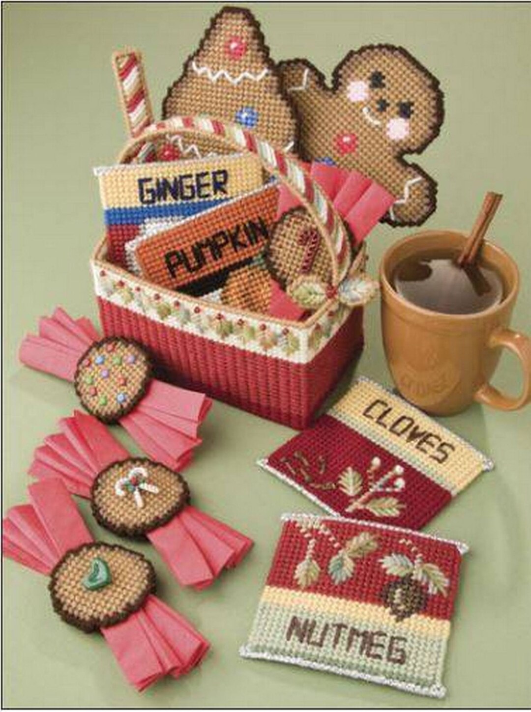 Plastic Canvas Digital PDF Pattern Christmas Gift Basket - Etsy