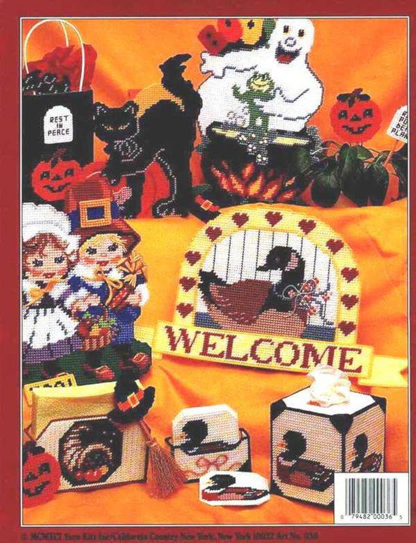 Plastic Canvas Digital PDF Pattern Leaflet Fall Harvest and Halloween ...