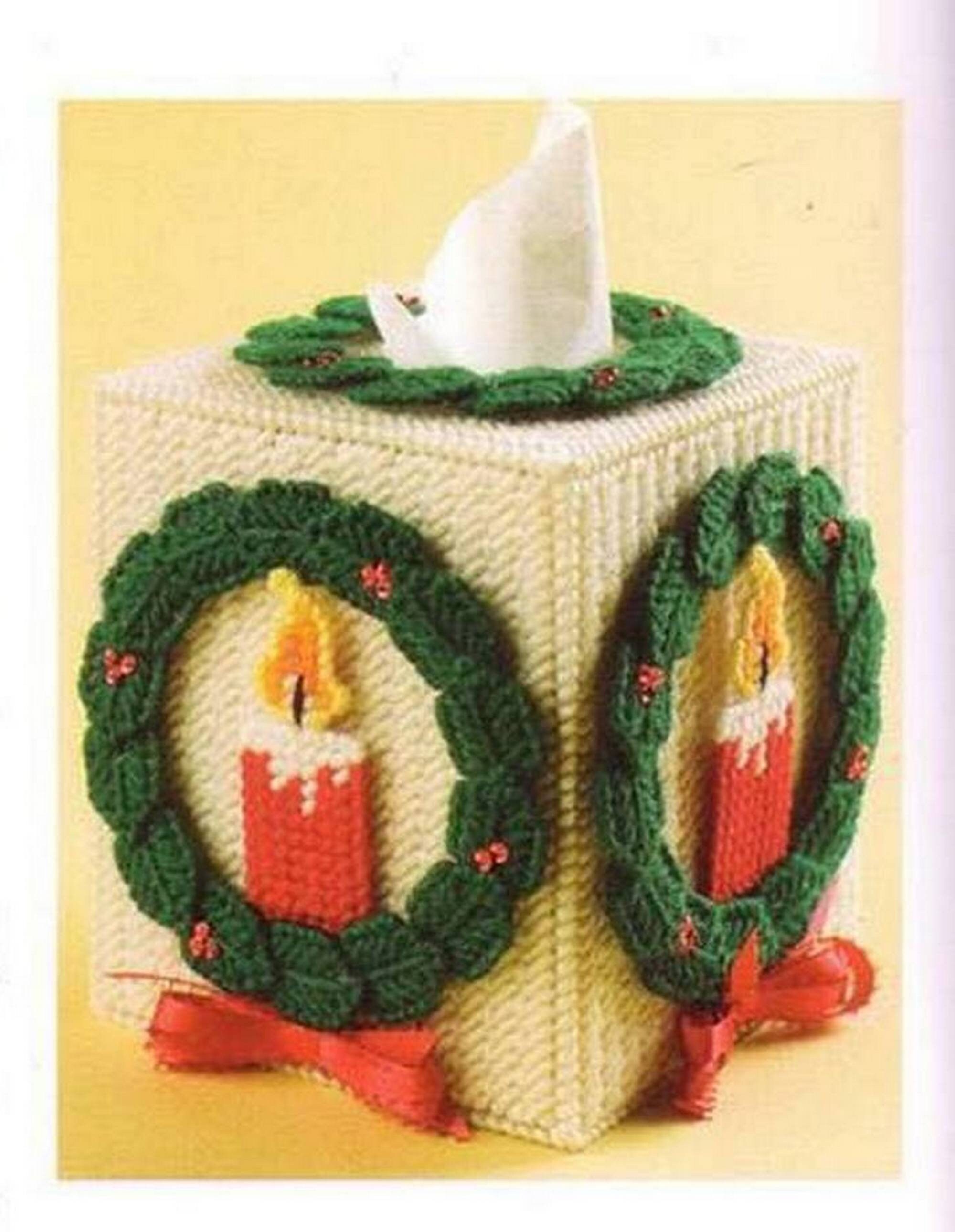 Plastic Canvas Holiday Vintage Digital PDF Pattern Christmas Candle ...