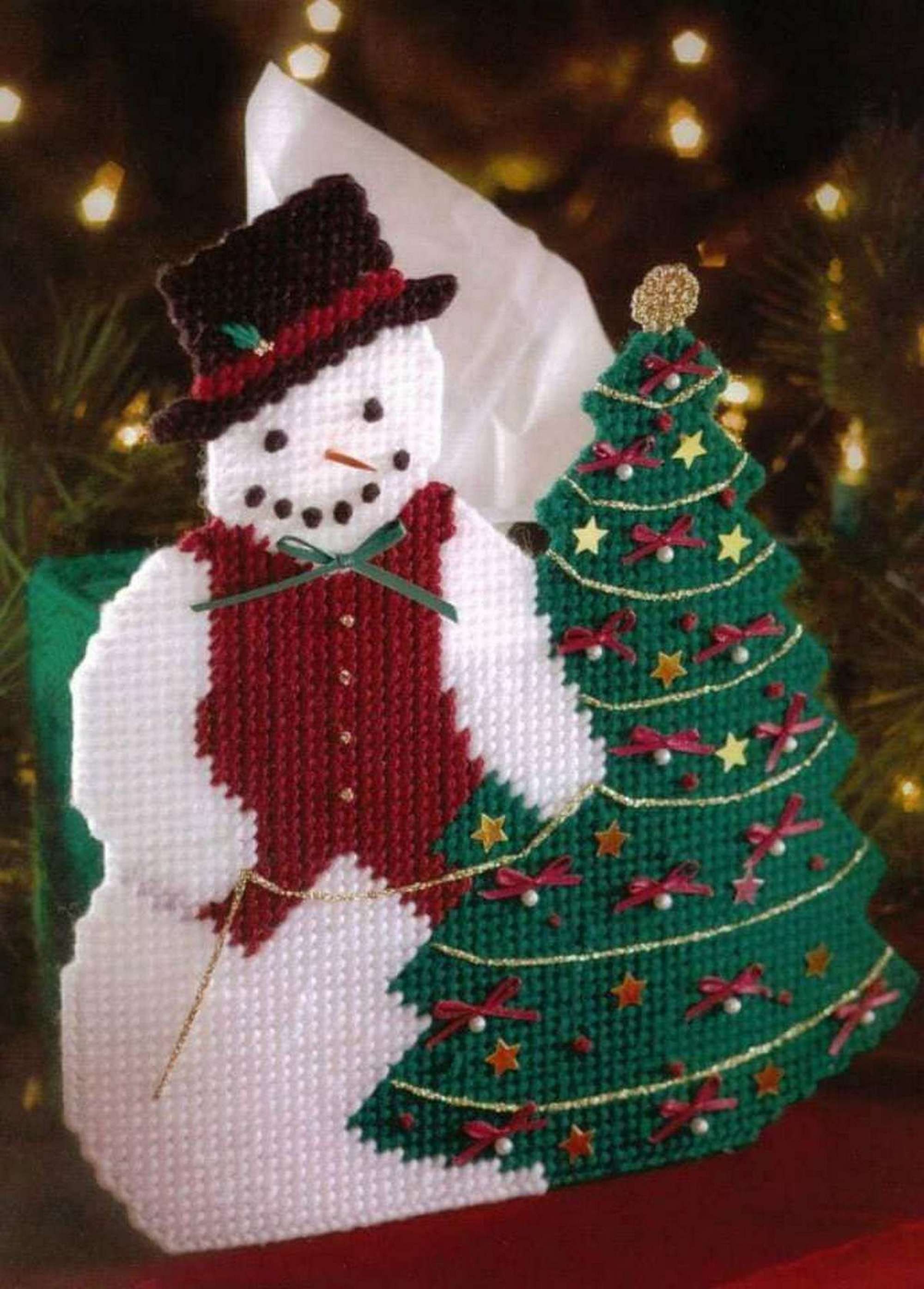 Plastic Canvas Digital PDF Pattern Christmas Deck the Halls Snowman ...