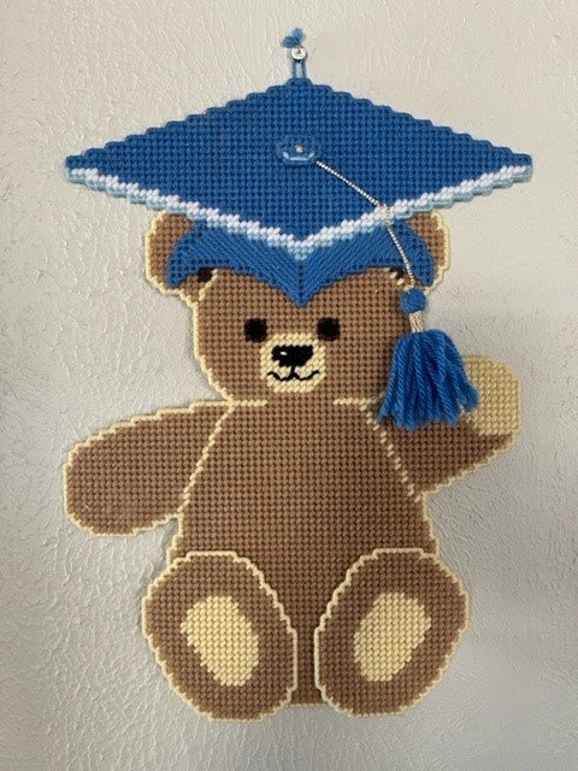 Handmade Plastic Canvas Graduation Bear - Etsy
