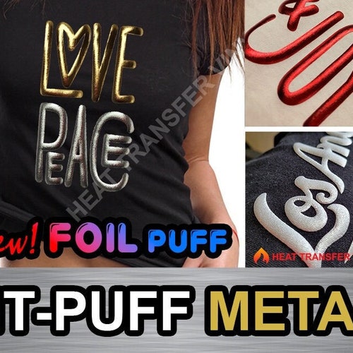 Prisma Puff PU Heat Transfer Vinyl for T Shirts 20 Width - Etsy