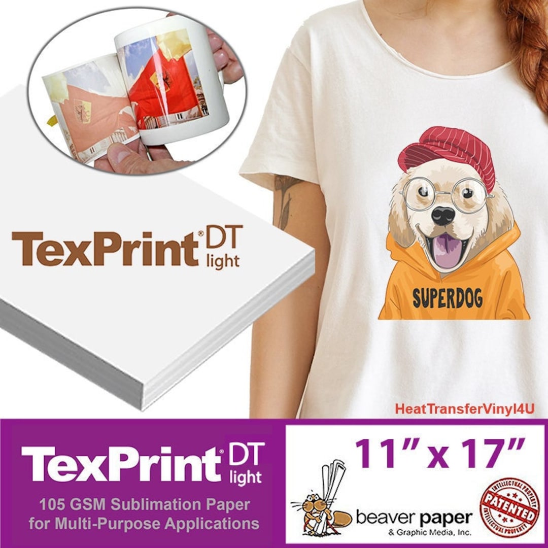 Texprint®dt Light Desktop Sublimation Paper 11 X 17 NEW VERSION - Etsy