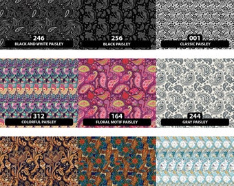 Paisley HTV, Paisley Heat Transfer Vinyl, Blue Pink Yellow, Paisley ...
