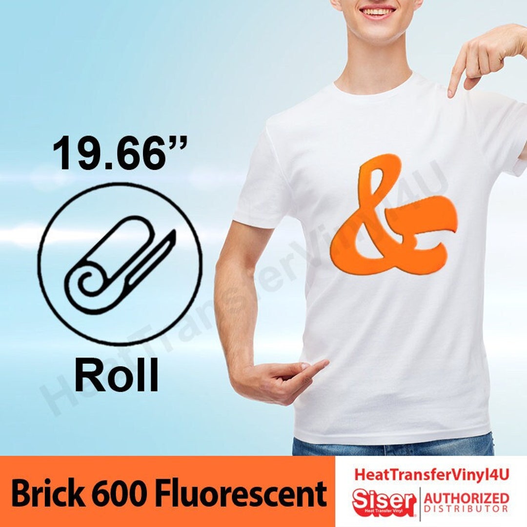 Siser Brick 600 Fluorescent 20 Roll Colors HTV iron On: Durable ...