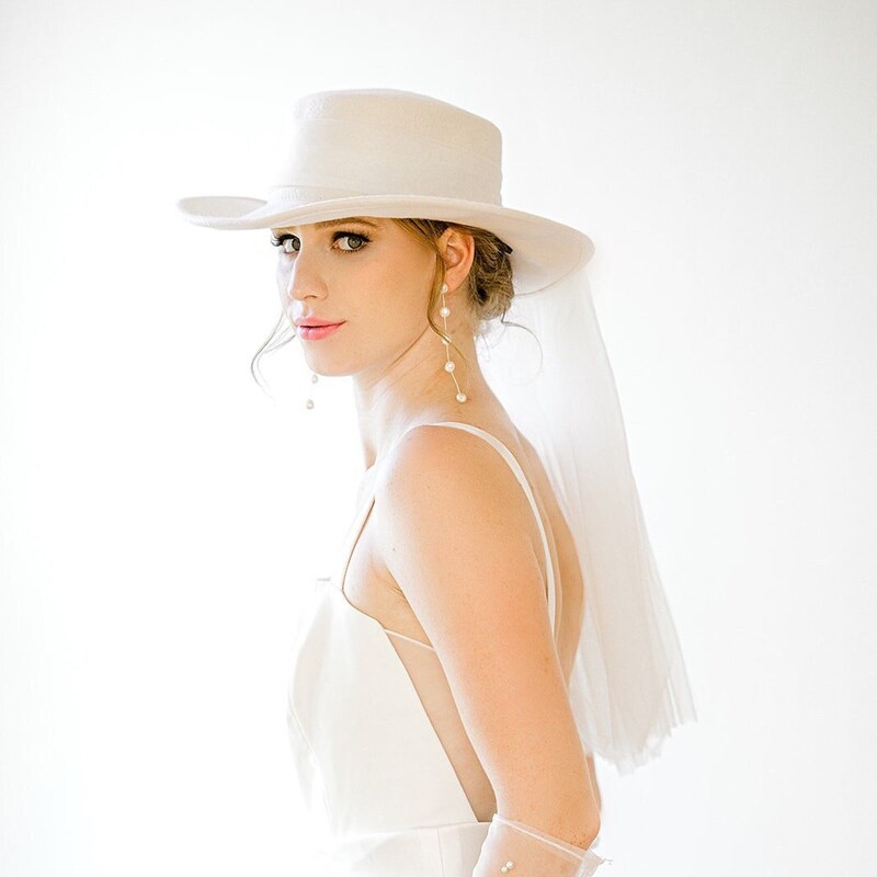 Hat With Veil - Etsy