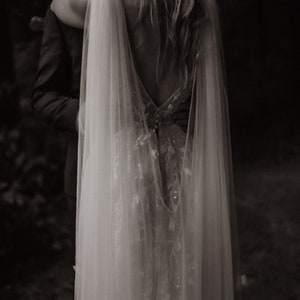 AIDA READY to SHIP Tulle Wedding Cape wedding Bridal Shoulder - Etsy Canada