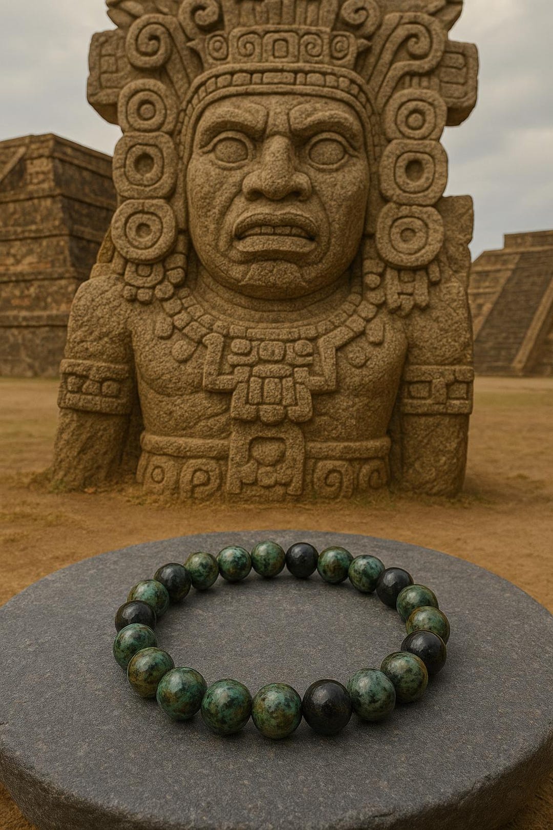 Aztec Offering | Handmade Beaded Gemstone Bracelet Inspired by the ...