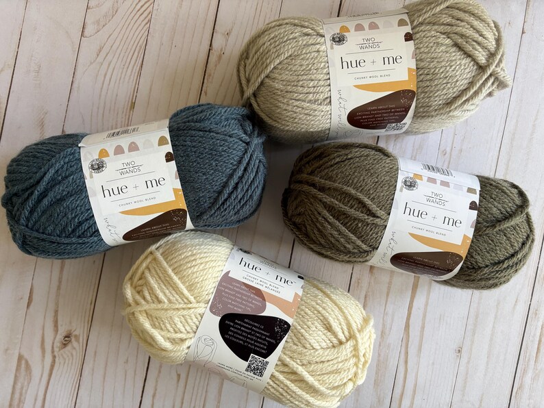 Lion Brand Hue + Me Yarn - Bulky Wool Acrylic Blend Yarn - Many Colors Available - Etsy