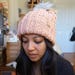 Waffle Beanie Hat - Hand Knit Chunky Toque - Soft Wool Blend Yarn ...