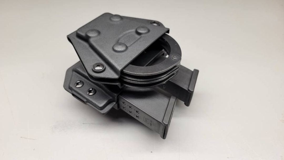 45/10 Peerless Hinged Cuff Holder and Universal OWB Double Magazine ...