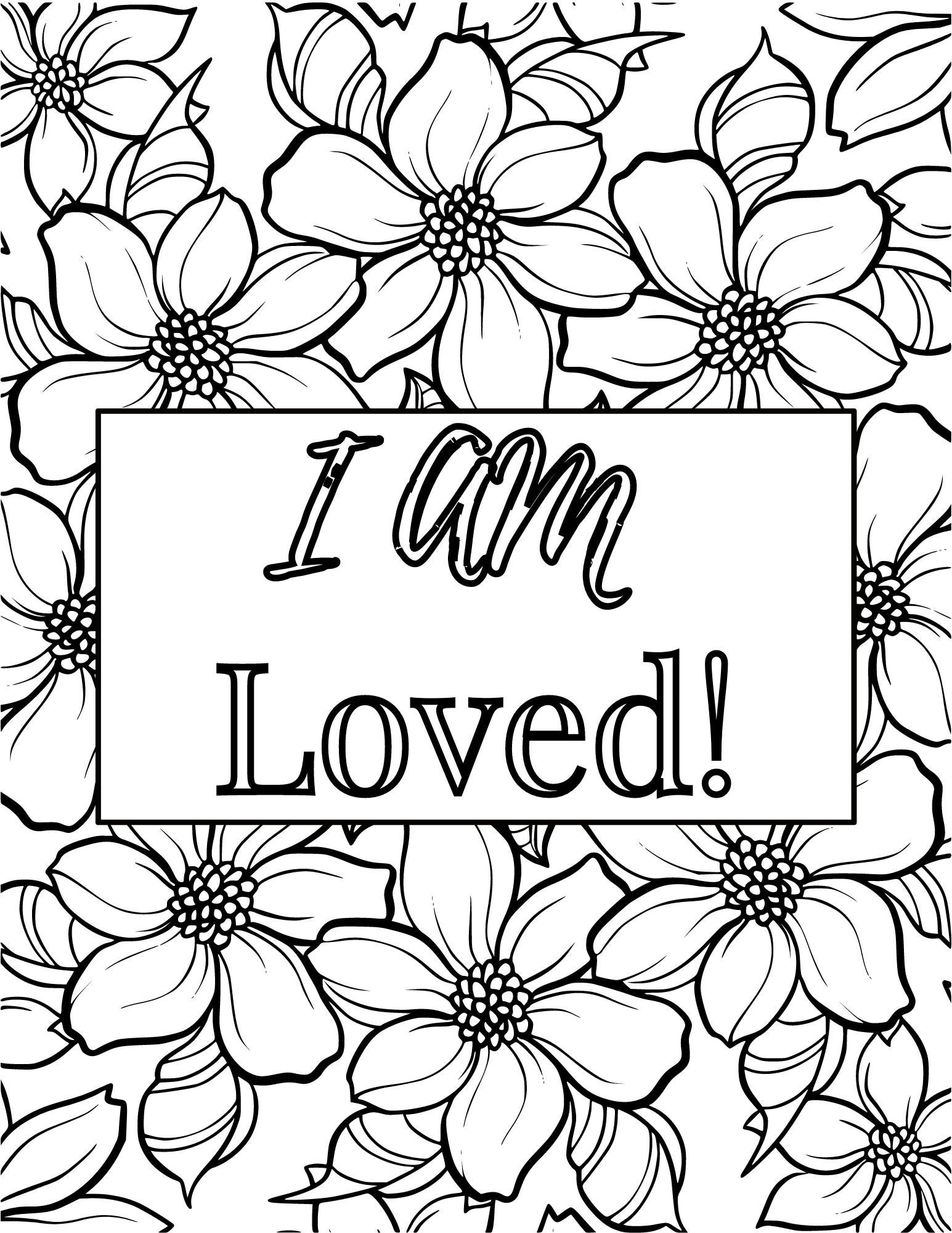 A.S.-K.S - "i Am" Positive Affirmation Digital Coloring Pages - (35 ...