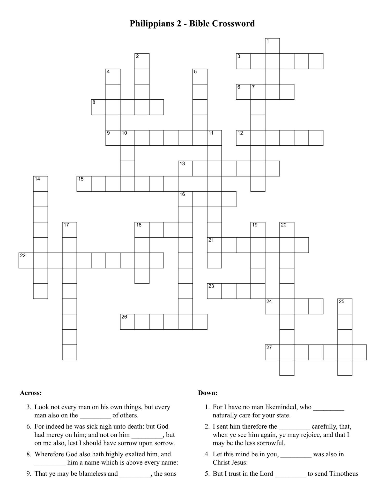 Adult Bible Word Search Puzzles, Crossword Puzzles, Scrambled Words ...