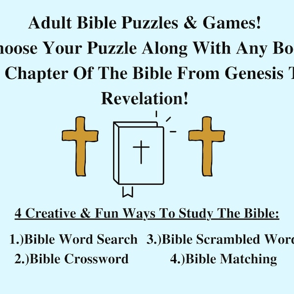 Bible Word Search - Etsy