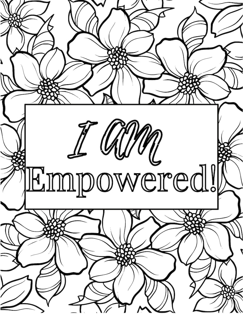 A.S.-K.S - "i Am" Positive Affirmation Digital Coloring Pages - (35 ...