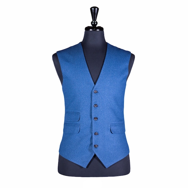 Mens Blue Dress Vest - Etsy