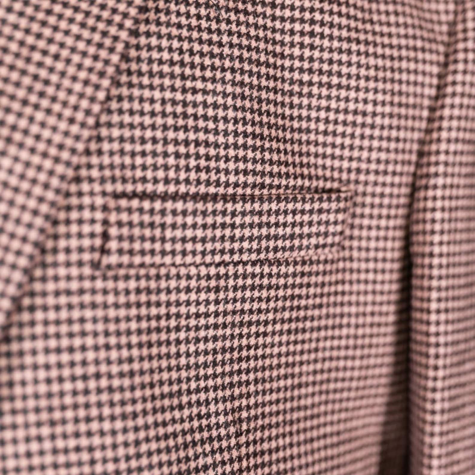 Mens Blazer, Brown Houndstooth Check, Tweed Wool, Formal Tuxedo Suit ...