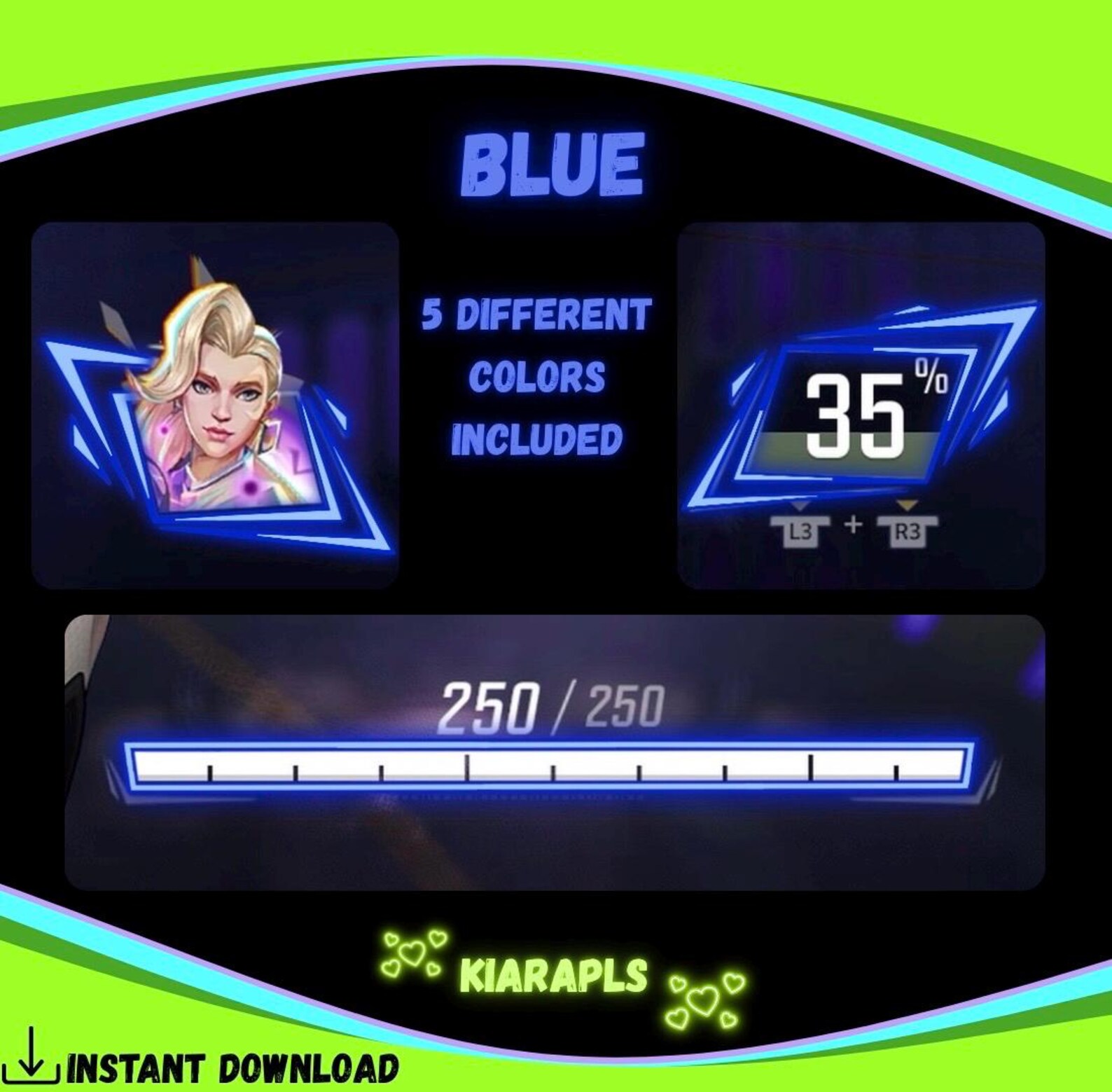 Colored Glow Marvel Rivals Overlays | Customizable HUD | All Heroes - Etsy