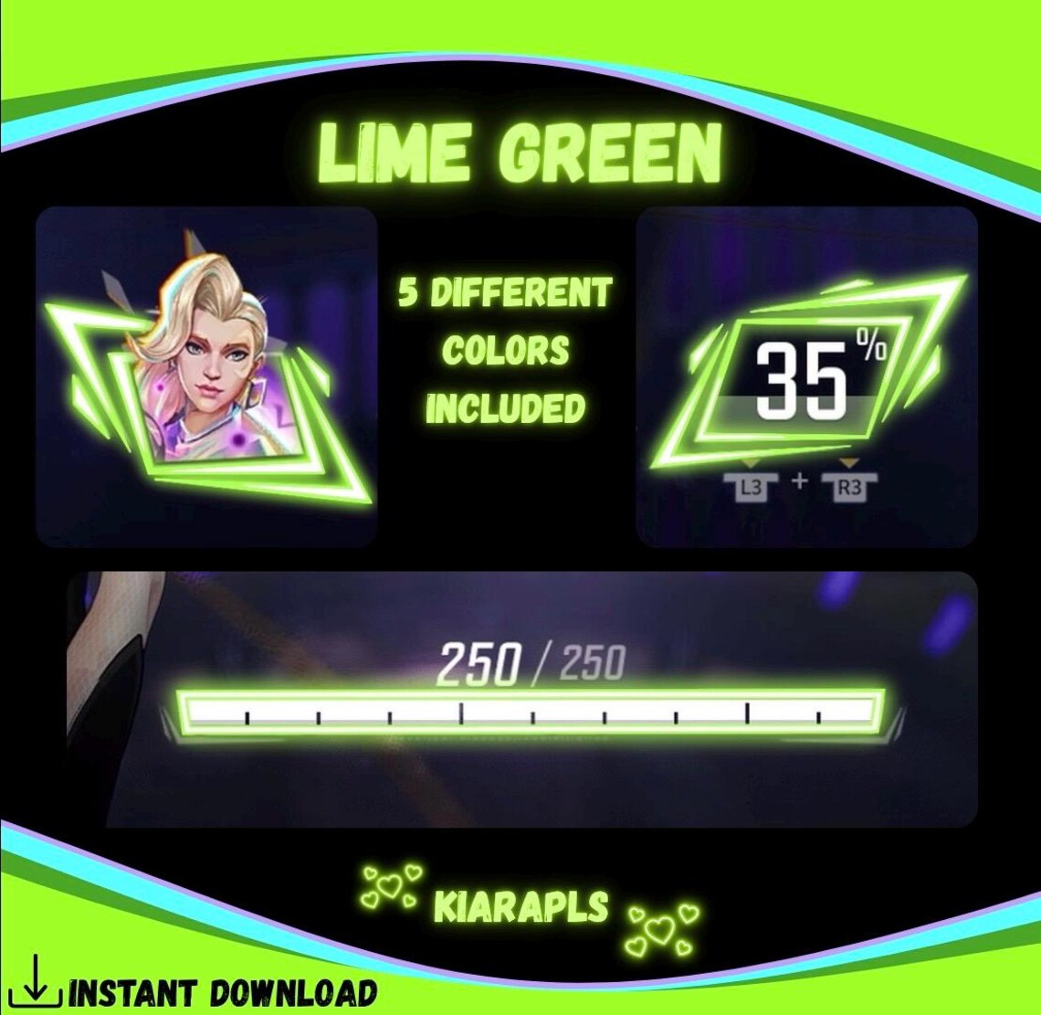 Colored Glow Marvel Rivals Overlays | Customizable HUD | All Heroes - Etsy