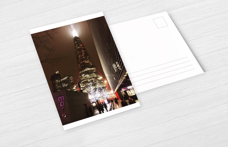 Shard Skyscraper London Real Photo Postcard, Travel Photography Post ...