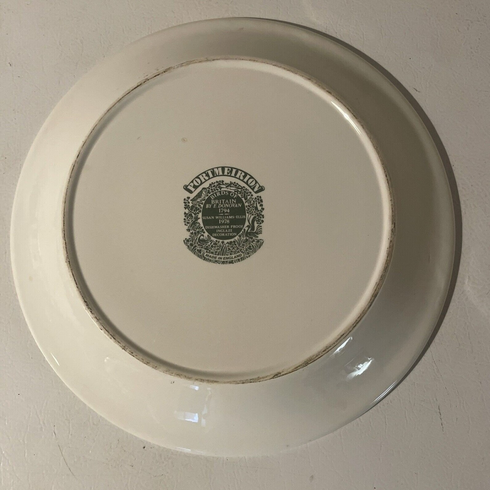 PORTMEIRION Birds of Britain Little Egret 12" Chop Plate Round Platter ...