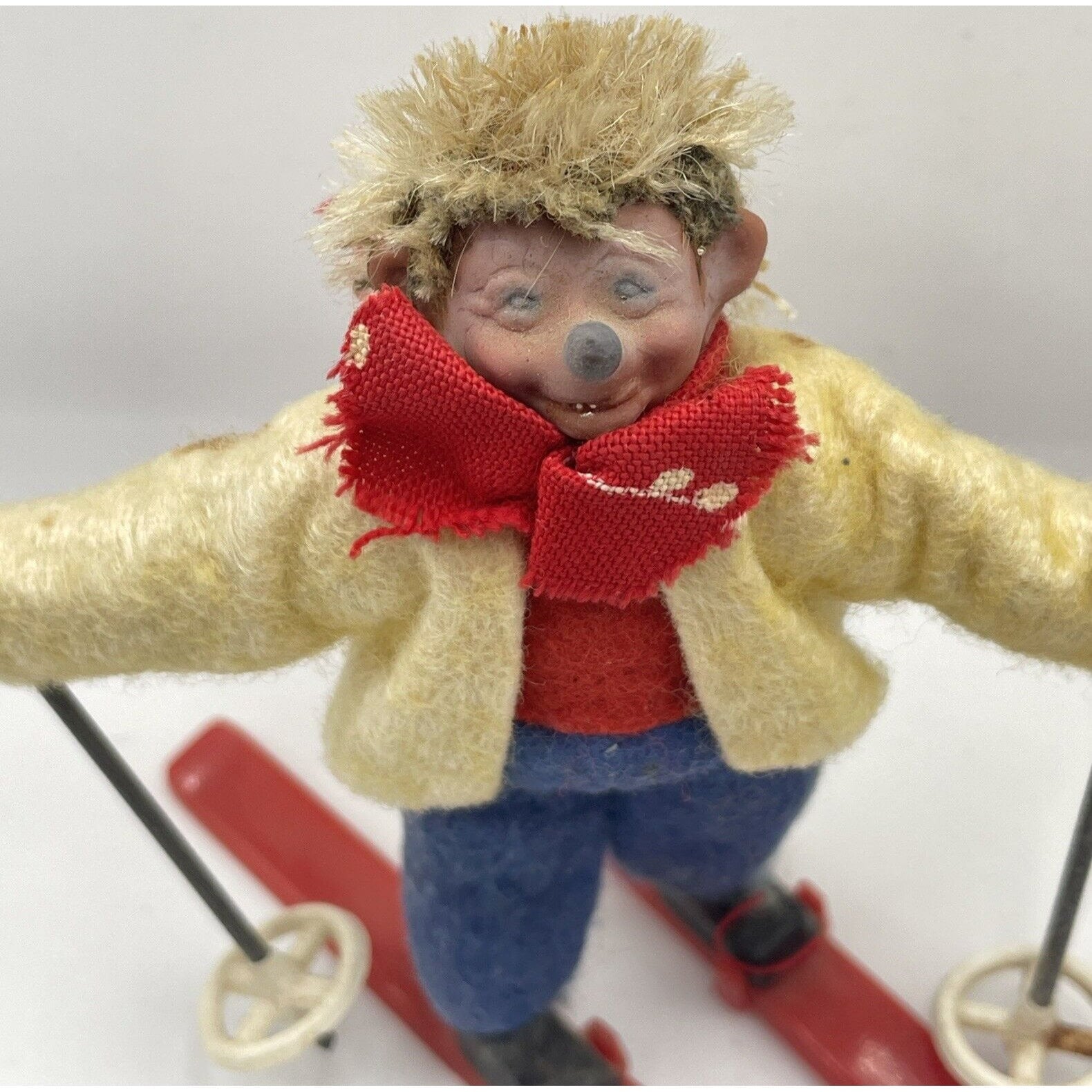 Vintage Original Peter Mecki Steiff Hedgehog Skier Miniature Doll 3 - Etsy