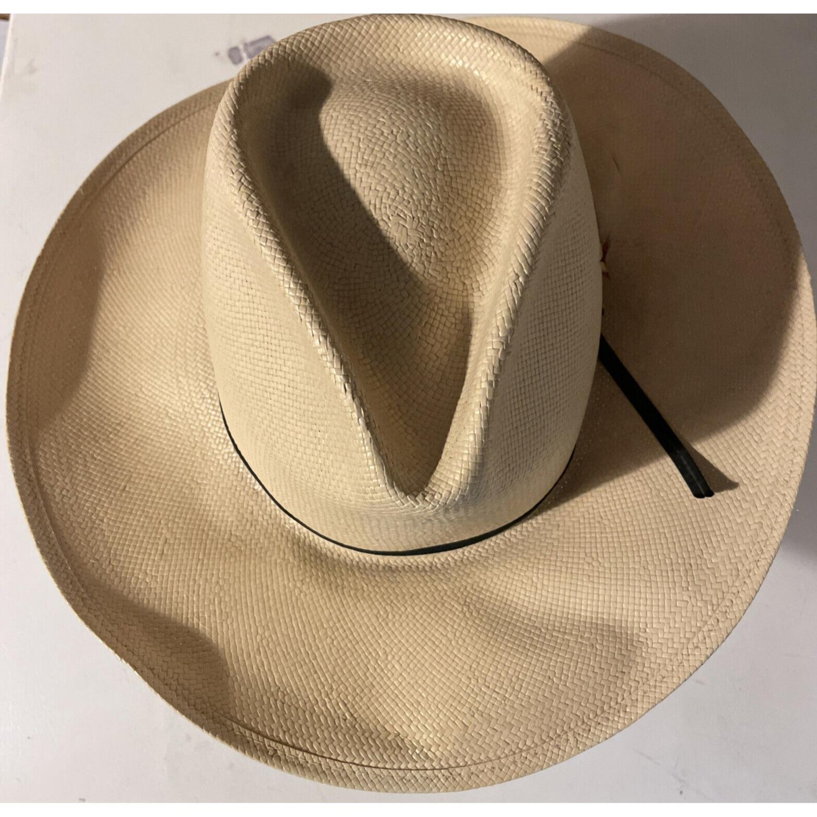 Vintage Stockman Resistol Ringo Straw Cowboy Hat W/feather 7 1/4 - Etsy
