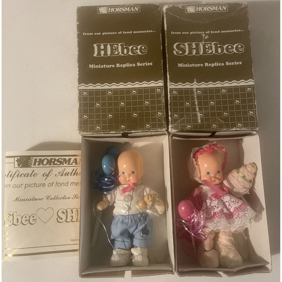 Vintage HORSMAN Dolls Hebee Shebee Miniature Replica Dolls W/accessories 6 - Etsy