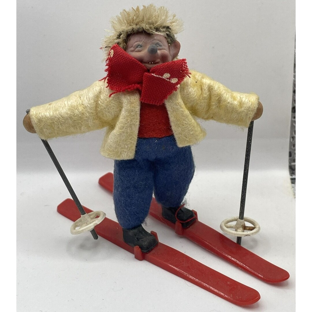 Vintage Original Peter Mecki Steiff Hedgehog Skier Miniature Doll 3 - Etsy