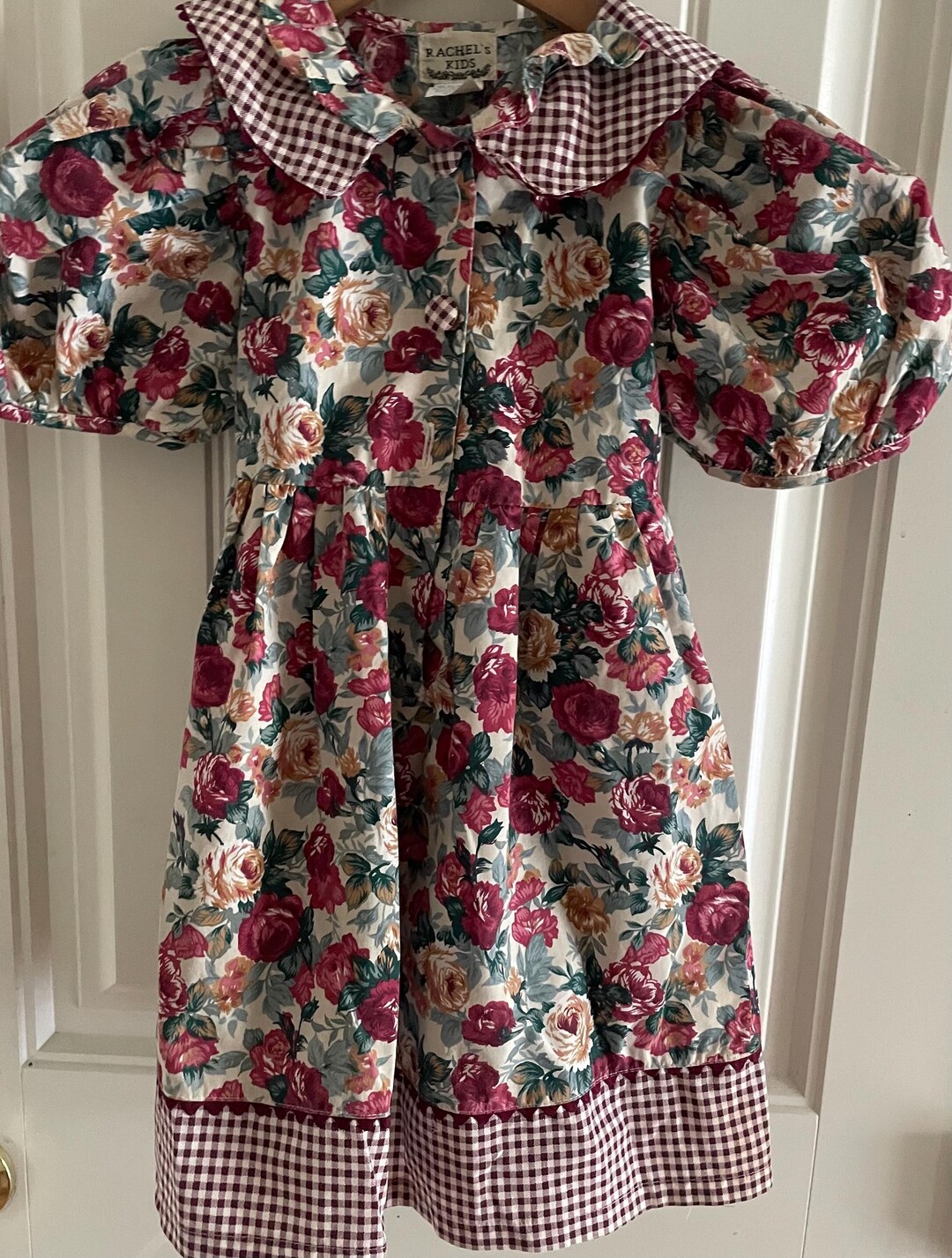 Flaw Vintage Rachel's Kids Floral Dress Girls Party Dress 6X - Etsy