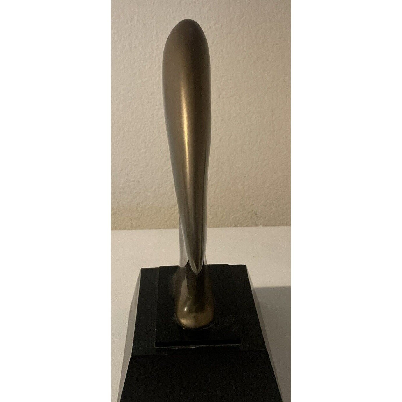 Abstract Profile Female Brass Bust Sculpture 13 1/4" Mid Century Modern ...