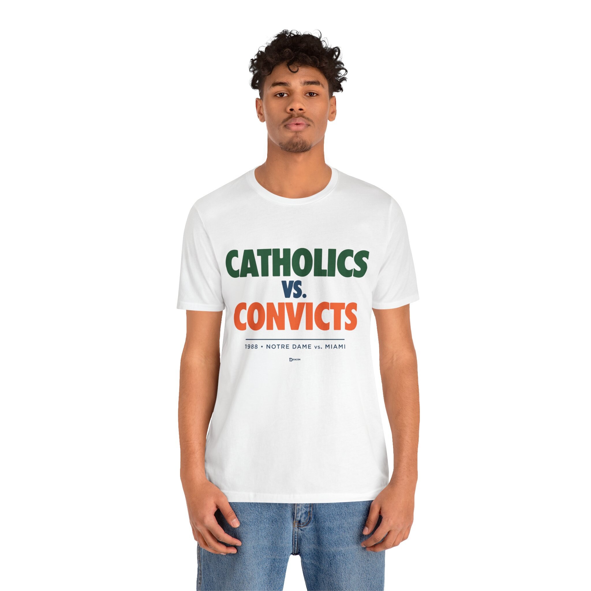 Catholics Vs. Convicts, Notre Dame Vs. Miami 1988, Vintage, Football ...