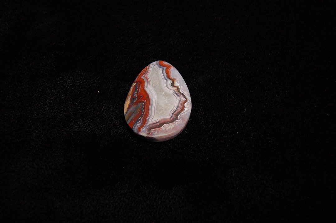 Free Form Tear Drop Stone Cabochon Made From Laguna Lace Agate - Etsy