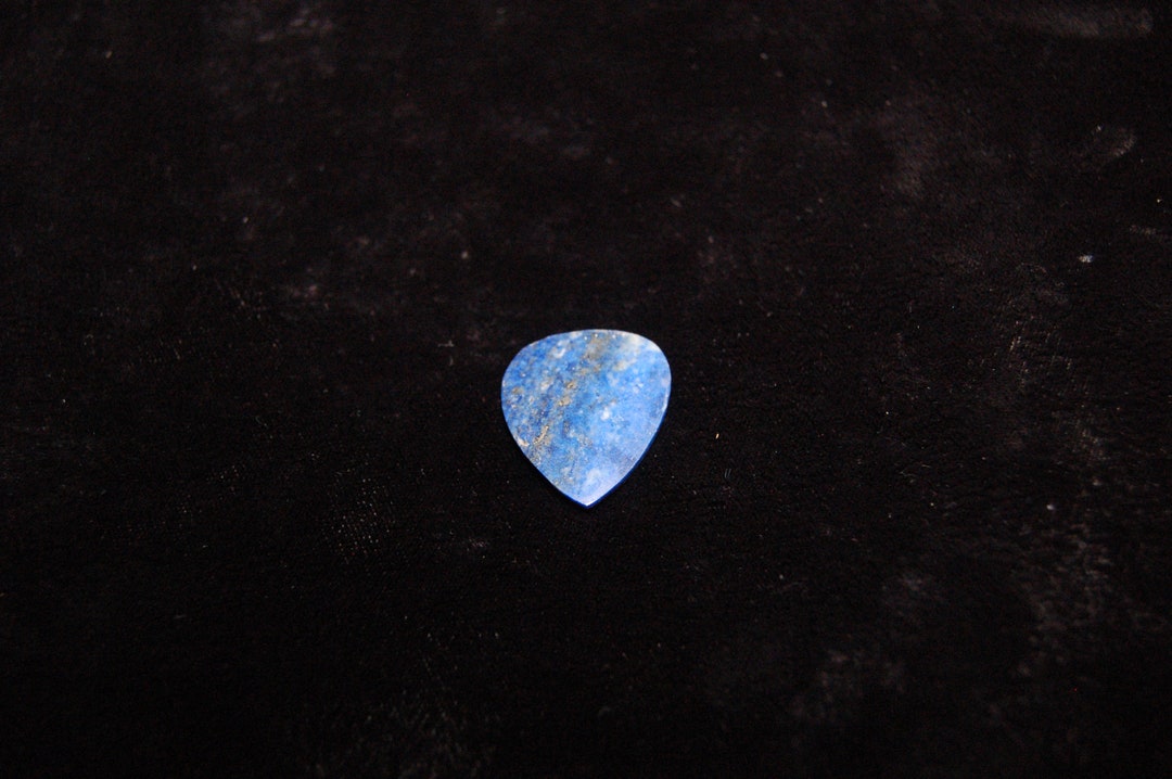 Heavy Stone Guitar Pick Made From Lapis Lazuli - Etsy