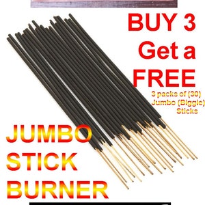 30 19 JUMBO Biggie Hand Dipped Incense Sticks FREE SHIPPING Buy 3 Get a ...