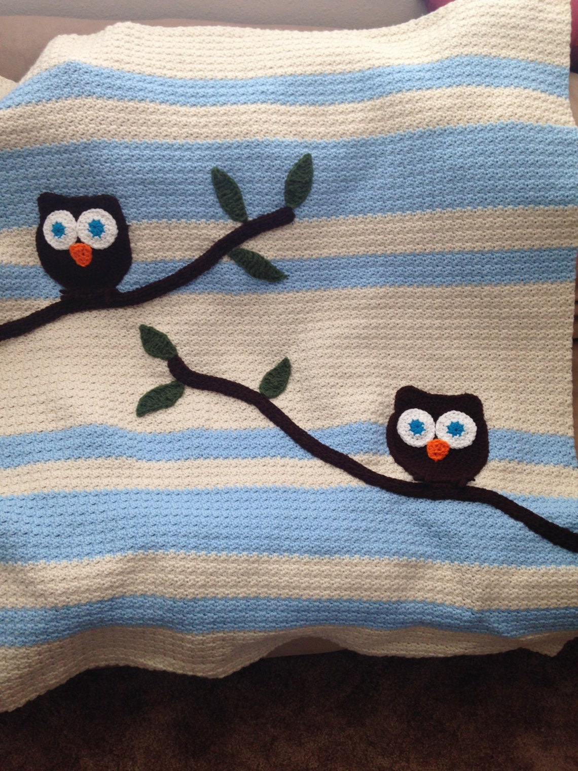 Crochet Owl Baby Blanket Pattern | Etsy