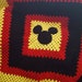 Crochet Mickey and Minnie Mouse Granny Square Blanket - Etsy