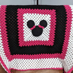 Crochet Pattern for Mickey/minnie Granny Square Blanket - Etsy