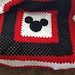 Crochet Mickey and Minnie Mouse Granny Square Blanket - Etsy