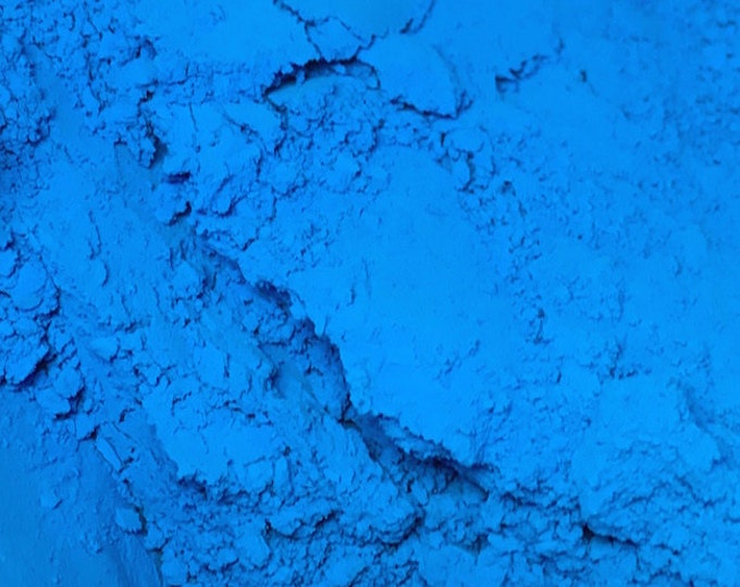 Neon Blue Color Pigment Powder matte - Etsy