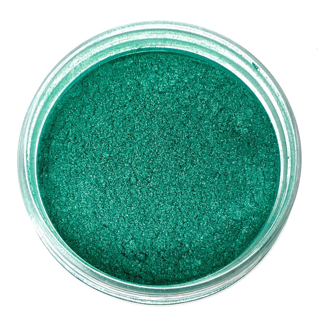 1 Oz. Jar - Mermaid Green Mica Color Pigment Powder (shimmer) - for ...