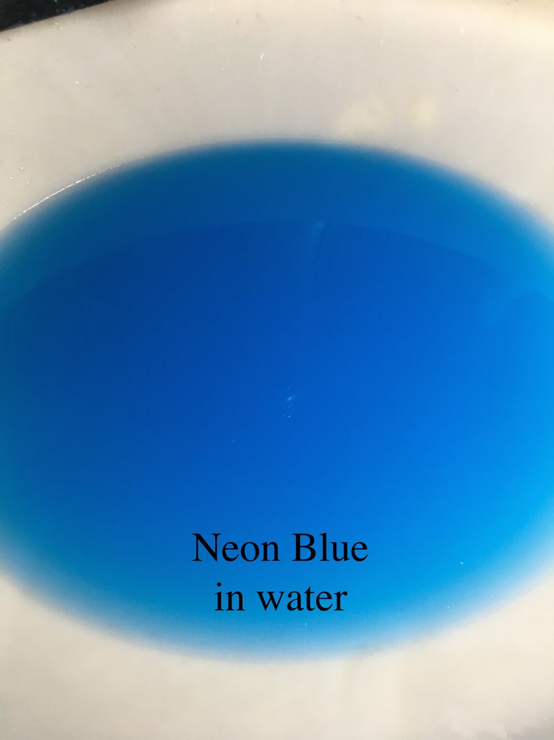 Neon Blue Color Pigment Powder matte | Etsy