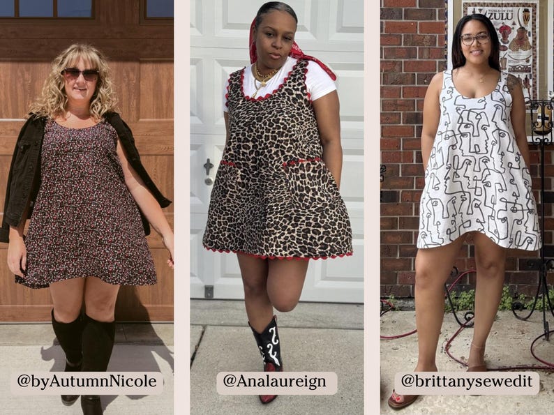 Anna Dress Sewing Pattern: Mini A-line Jumper With Pockets (digital PDF) - Etsy