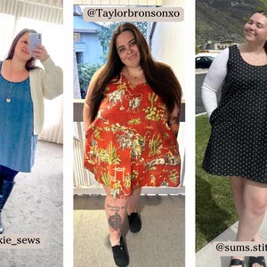 Anna Dress Sewing Pattern: Mini A-line Jumper With Pockets (digital PDF ...