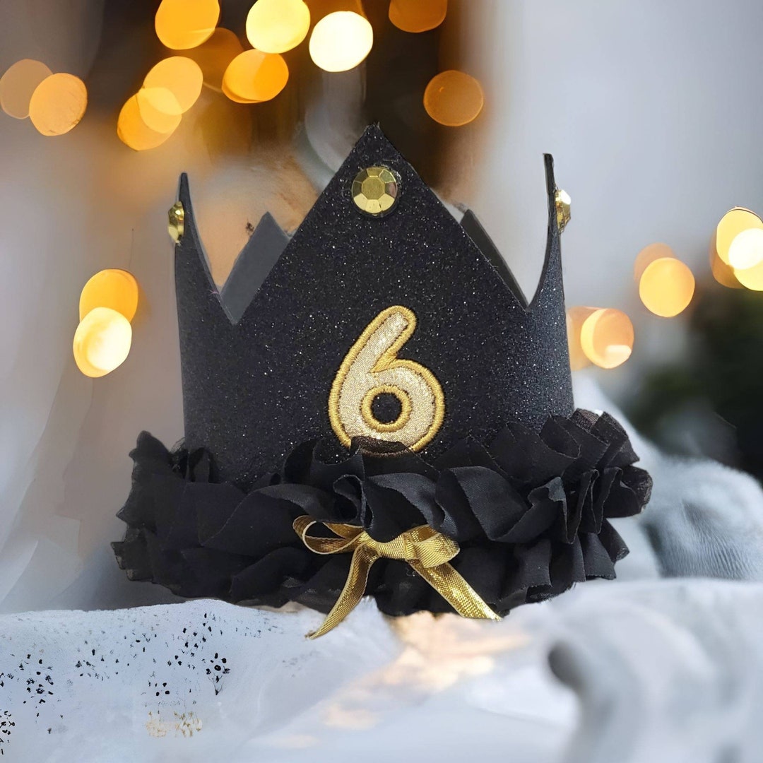 Dog Princess Birthday Crown: Embroidered Number, Fur Trim Party ...