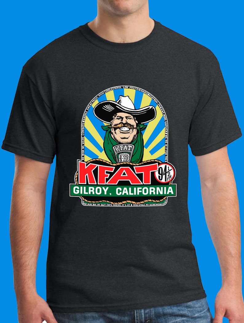 Original KFAT Radio T-shirt Gilroy California 94.5 FM - Etsy