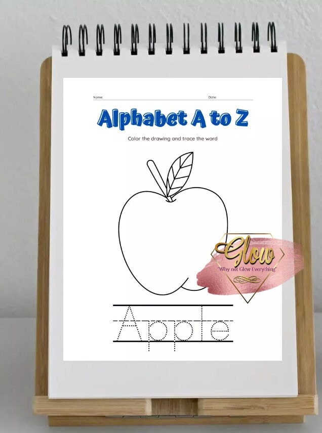 Alphabet Tracing A-z/preschool Writing/kindergarten/handwriting ...