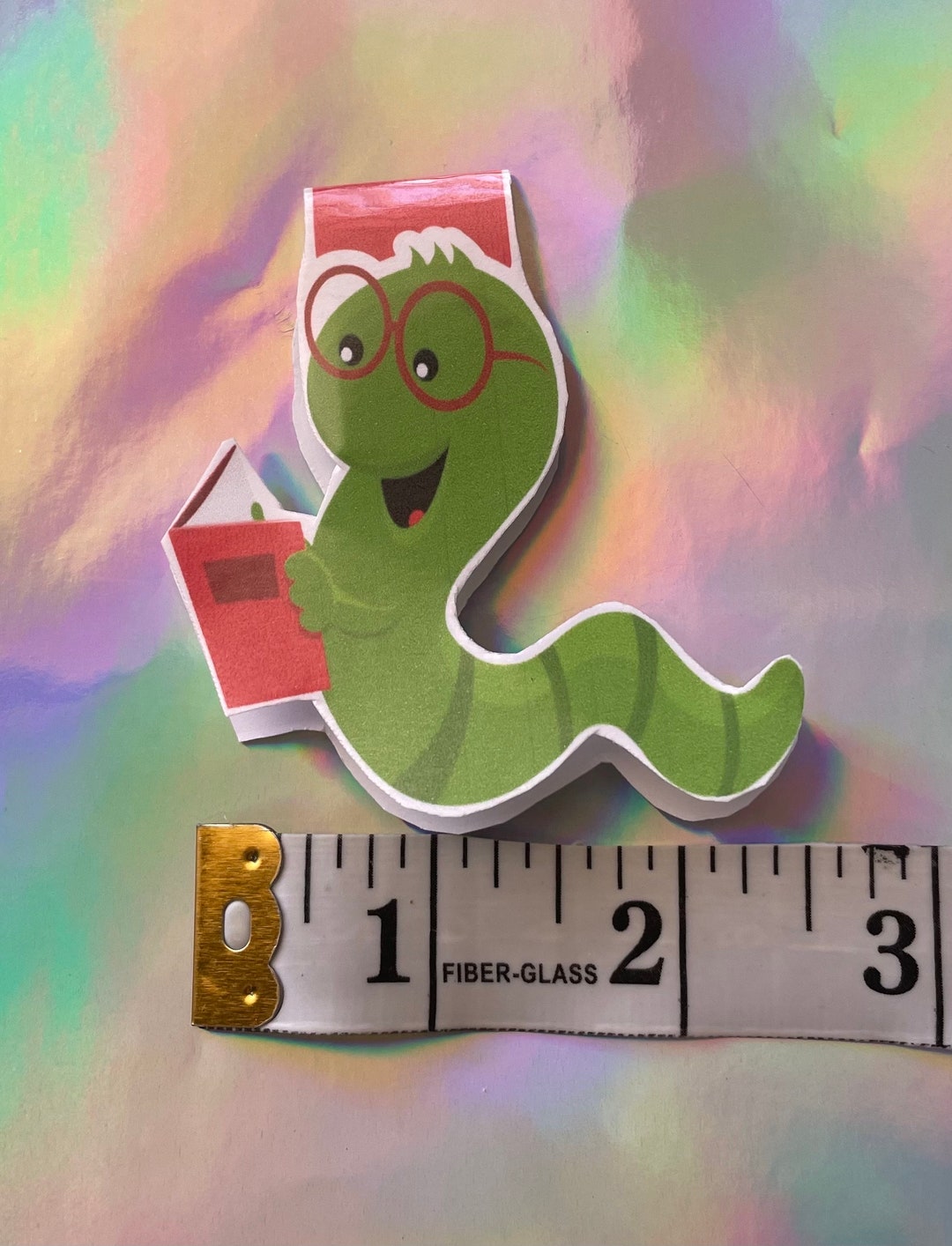 Bookworm Bookmark, Simple Bookmarks, Cute Worm Bookmarks, Book ...