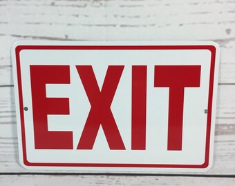 Exit sign | Etsy